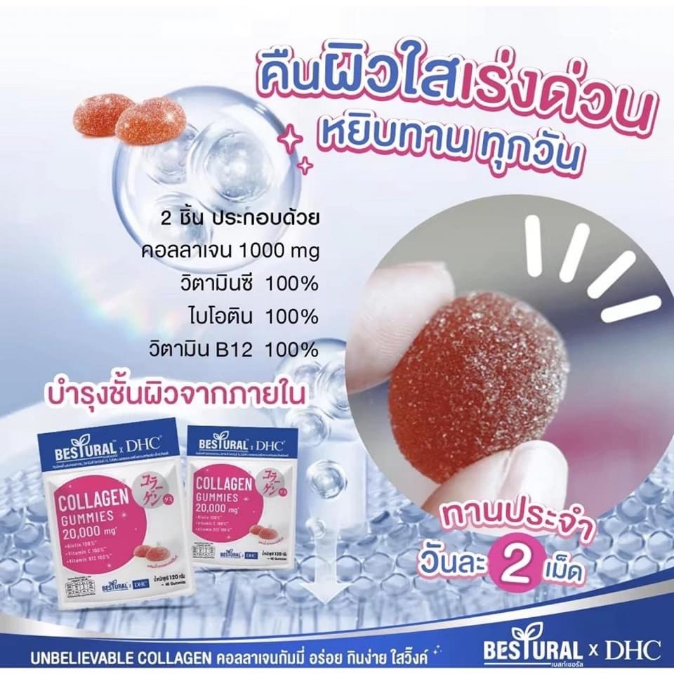 DHC X Bestural Collagen Gummy 20 days (40Gummies)